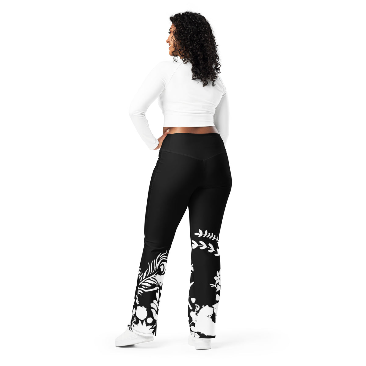 "Flower Series" Flare Leggings – Sales Profit Business